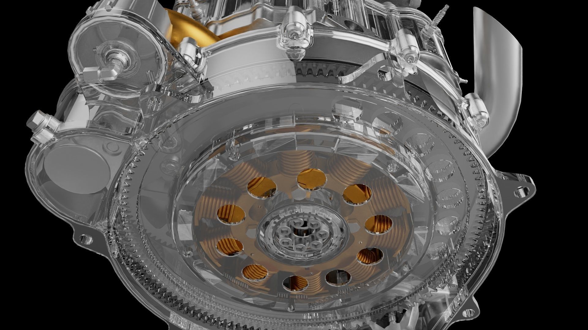 Two stroke rotary engine 3D model 3D printable | CGTrader