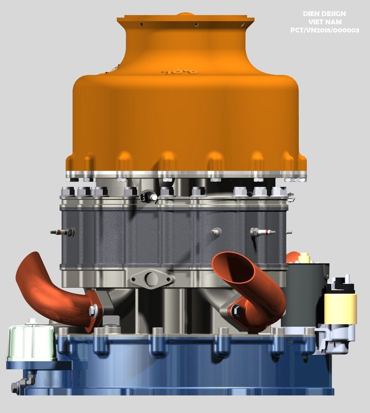 Two stroke rotary engine 3D model 3D printable | CGTrader