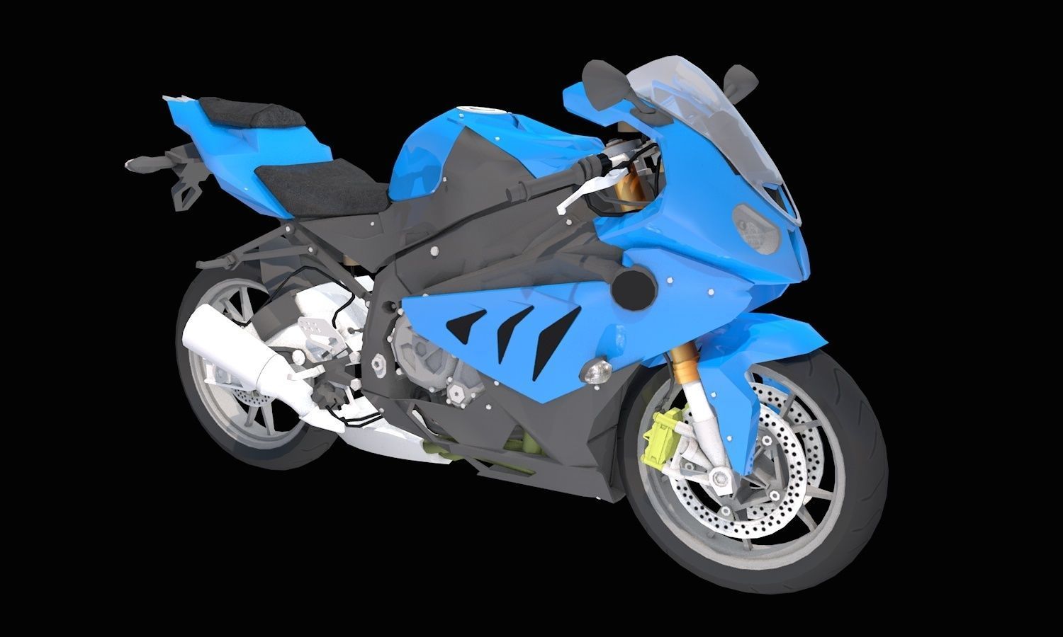 3D model Heavy Bike 3D Model For Sporst Bikes Games VR / AR / low-poly ...