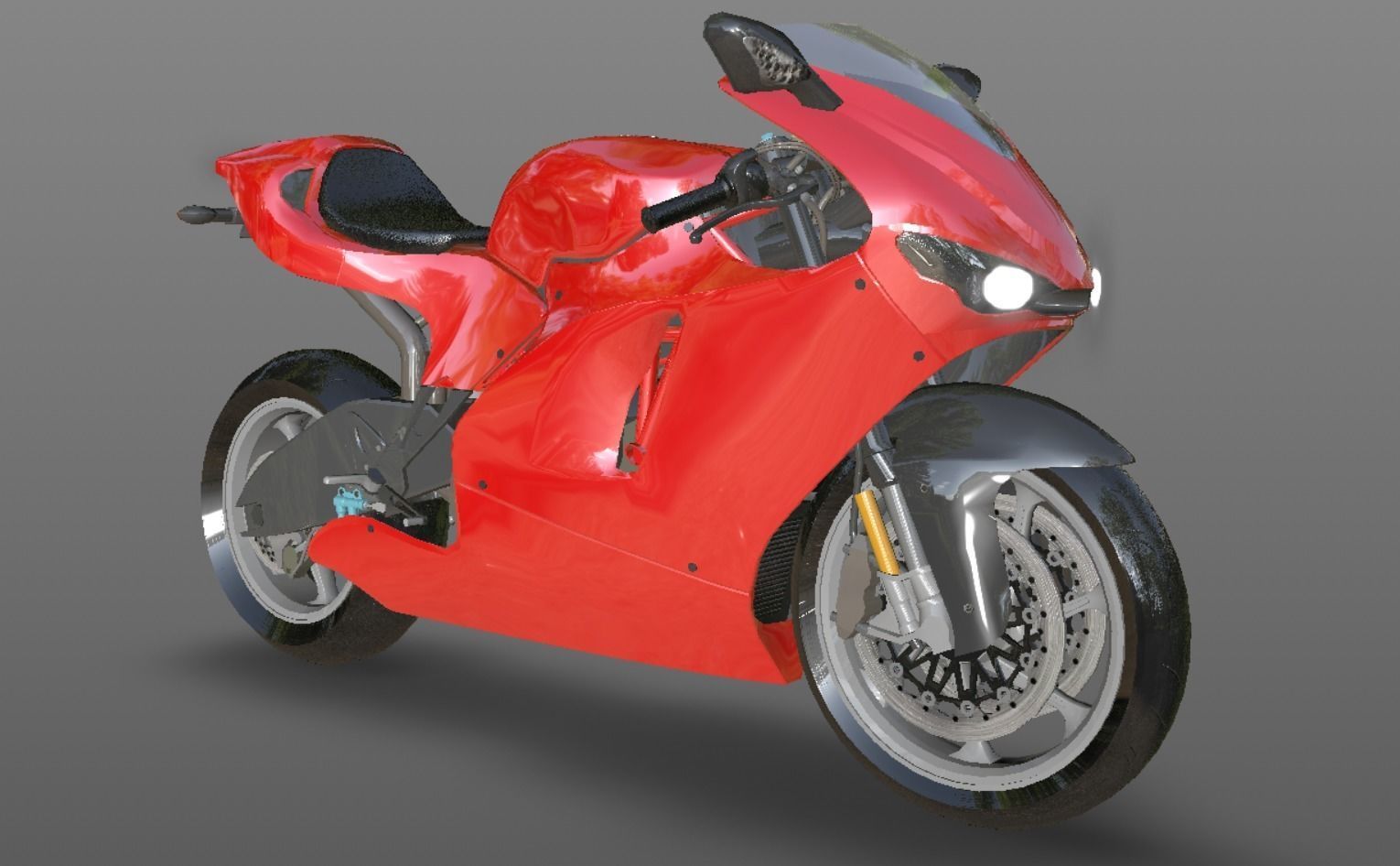3D model Ducati Heavy Bike 3D Model Games and VR-AR Sports Bikes VR ...