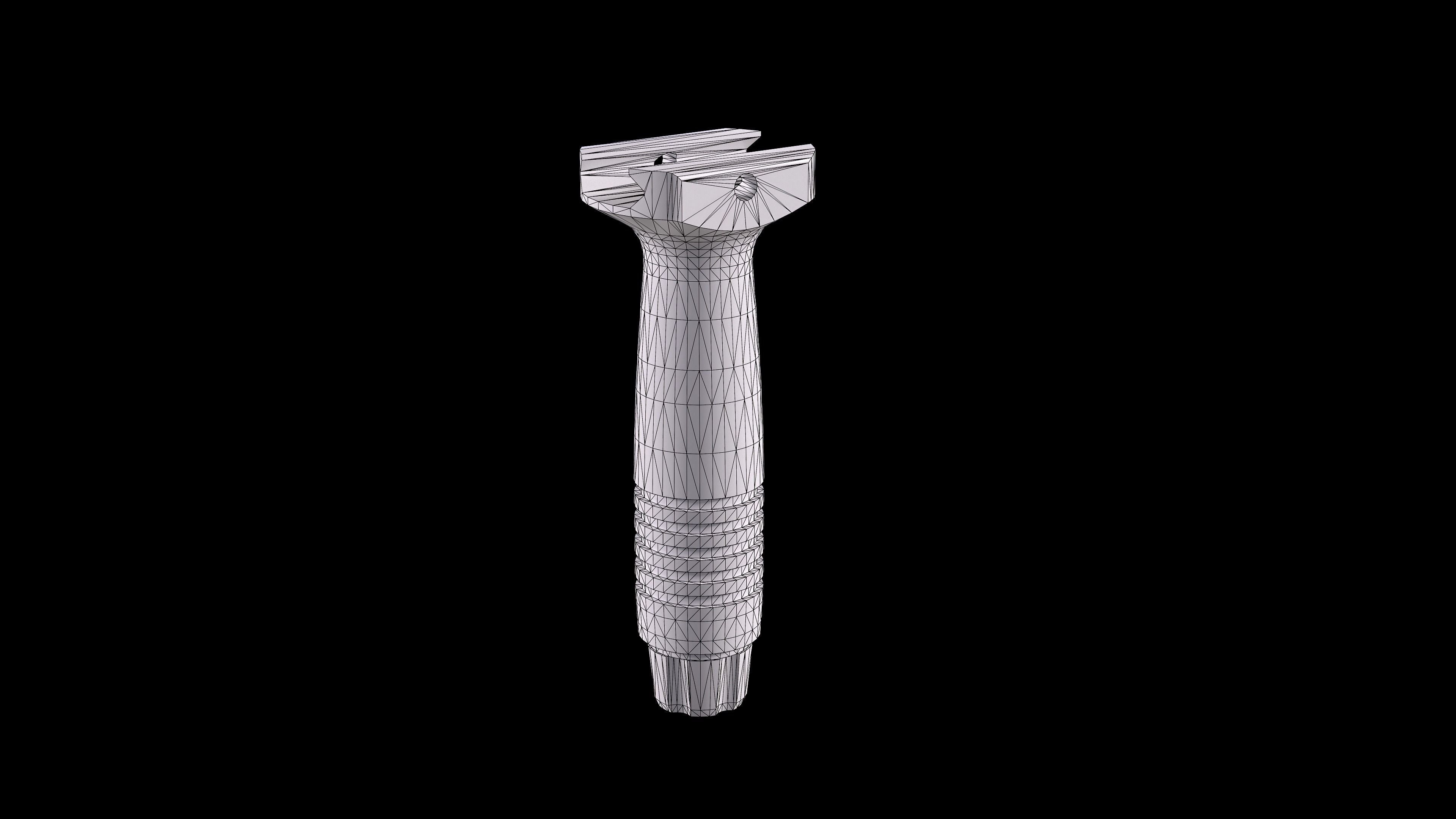 3D model Knights Armament Forward Grip Vertical Grip VR / AR / low-poly ...