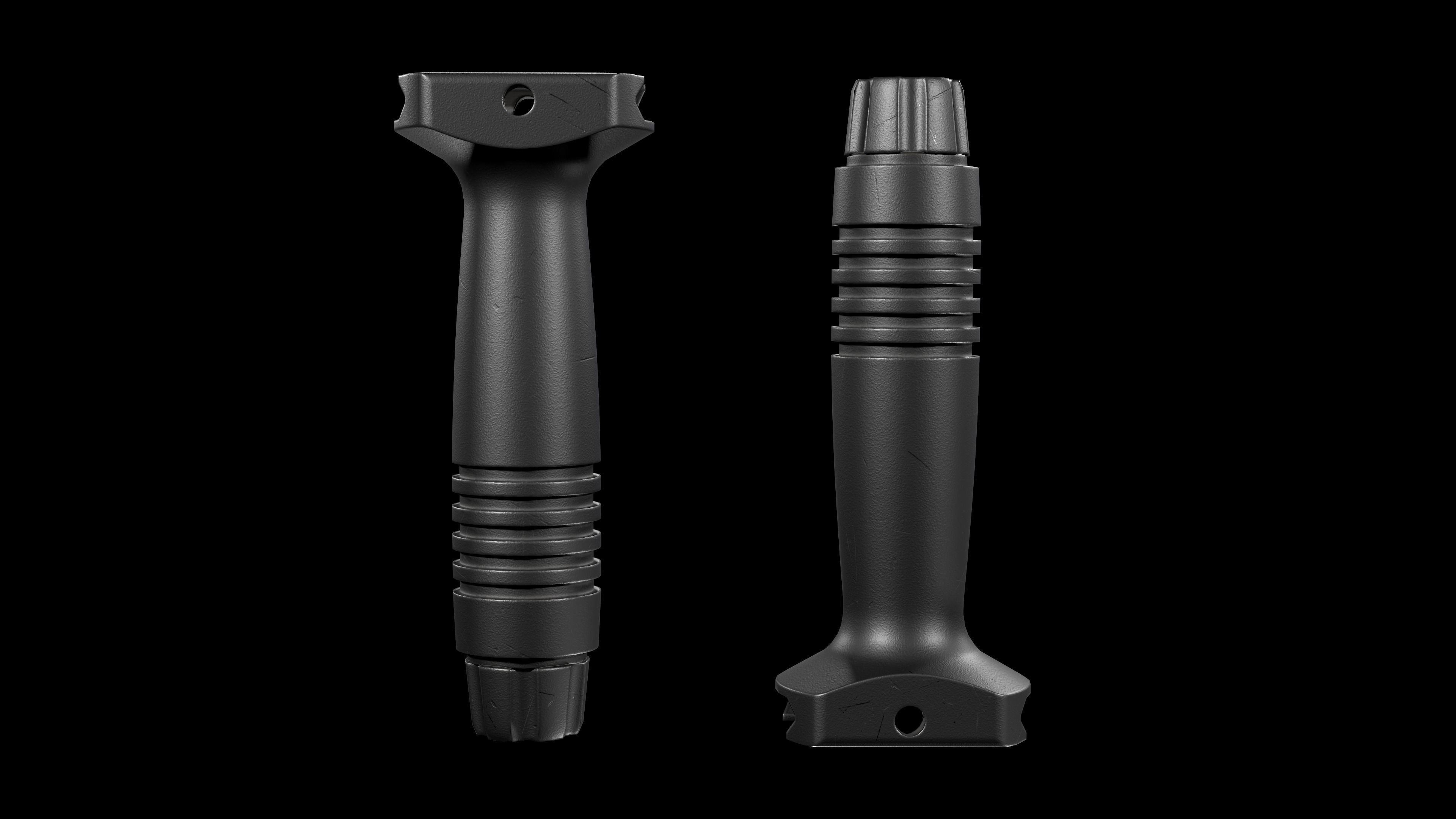 3D model Knights Armament Forward Grip Vertical Grip VR / AR / low-poly ...