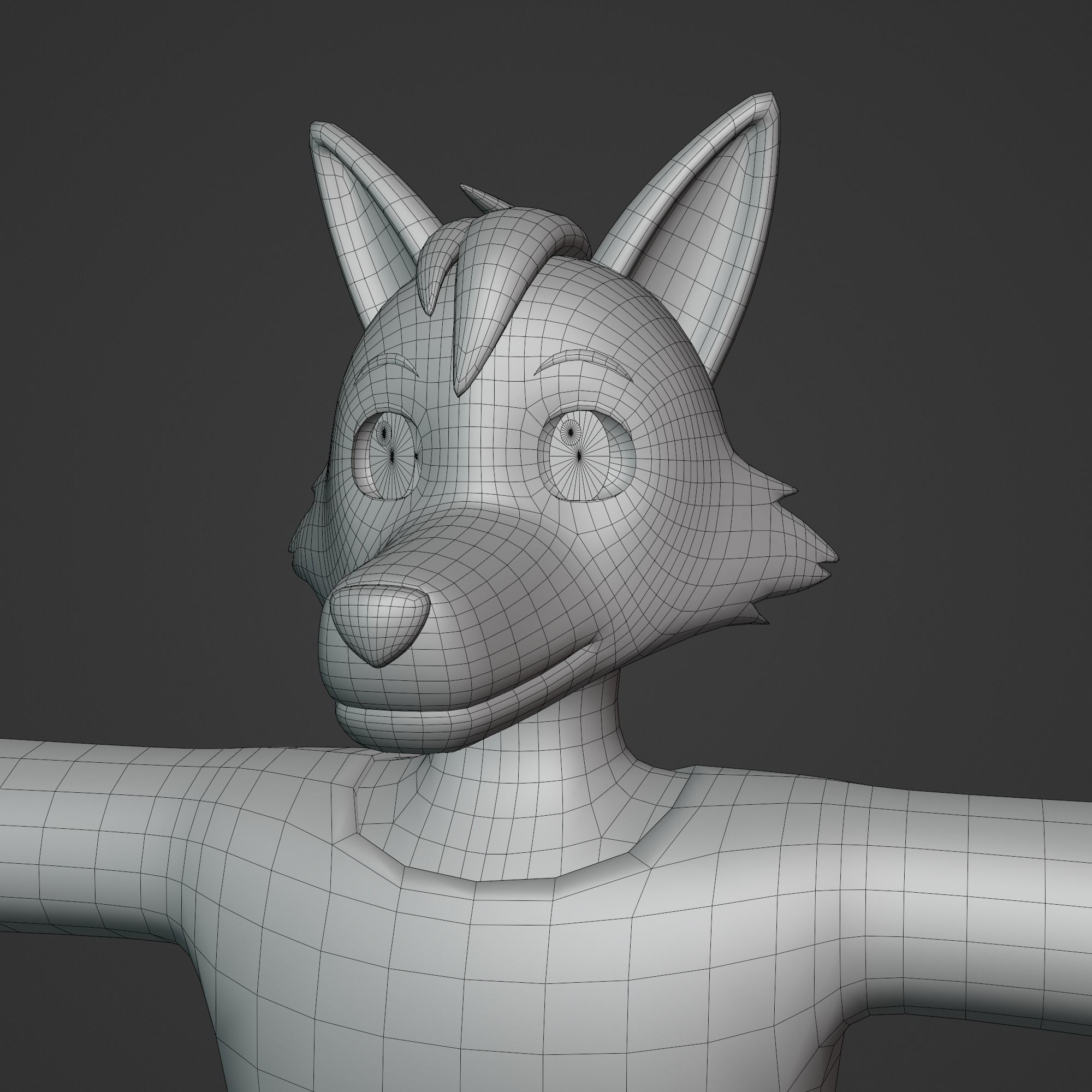 Furry Pride OC - Okake 3D model | CGTrader