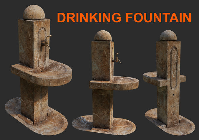 Drinking Fountain 3D model | CGTrader
