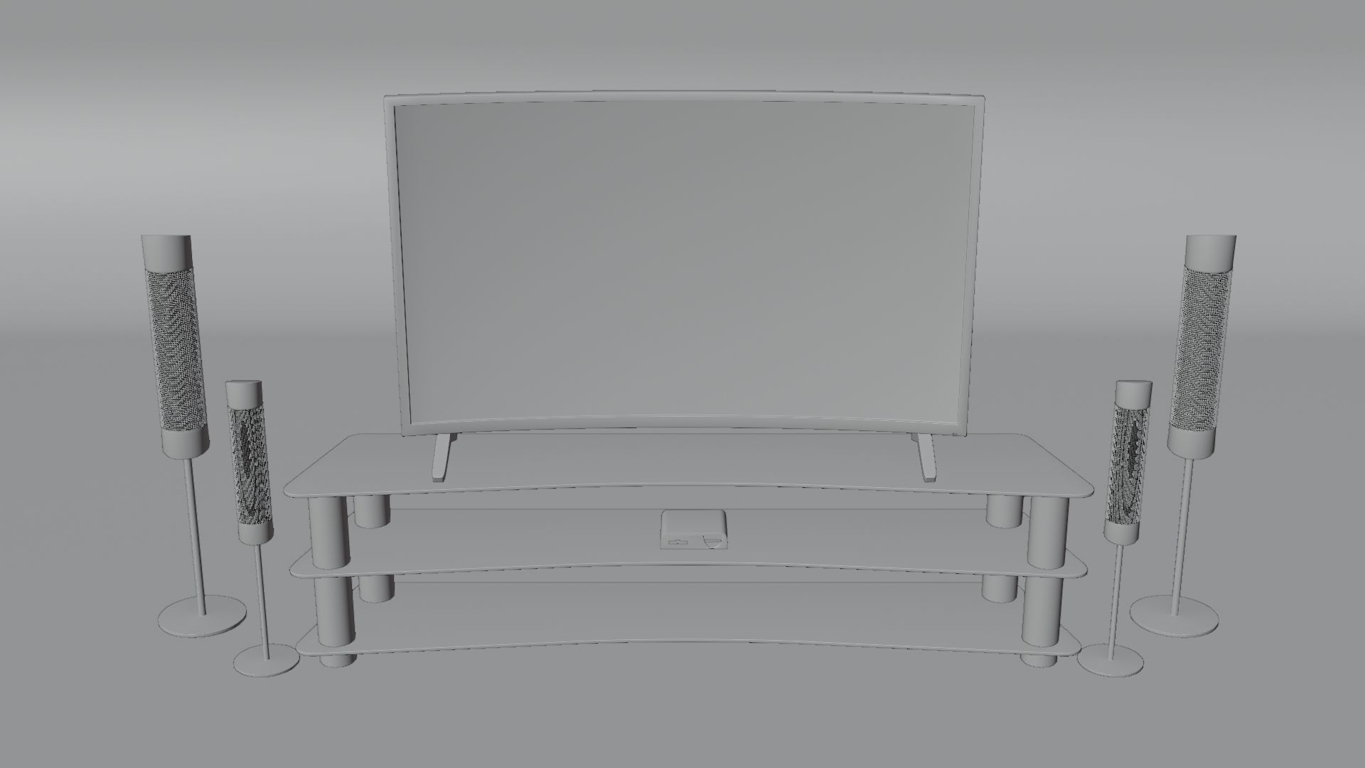 TV Stand 3D model | CGTrader