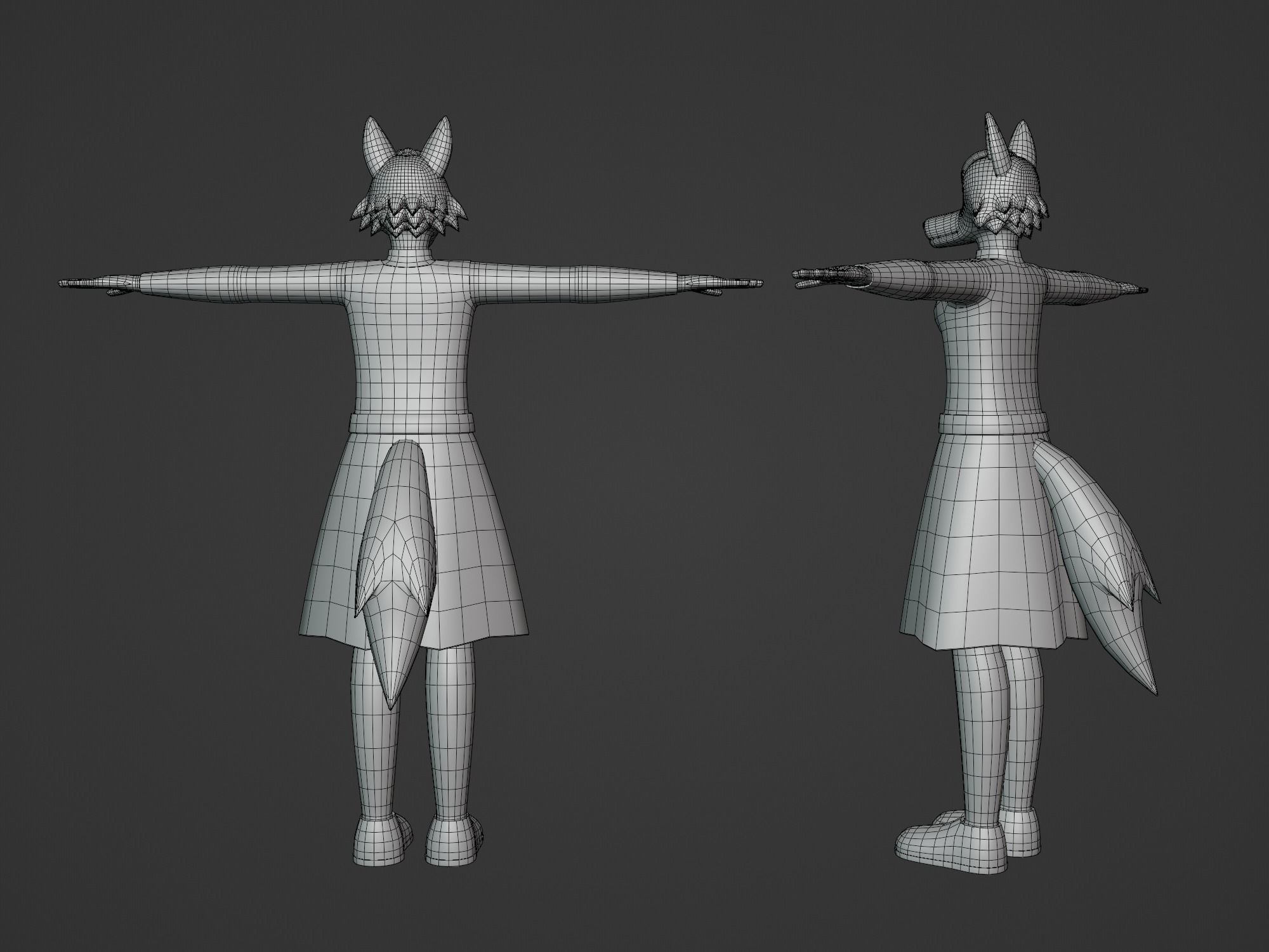Furry Pride OC - Resumi 3D model | CGTrader