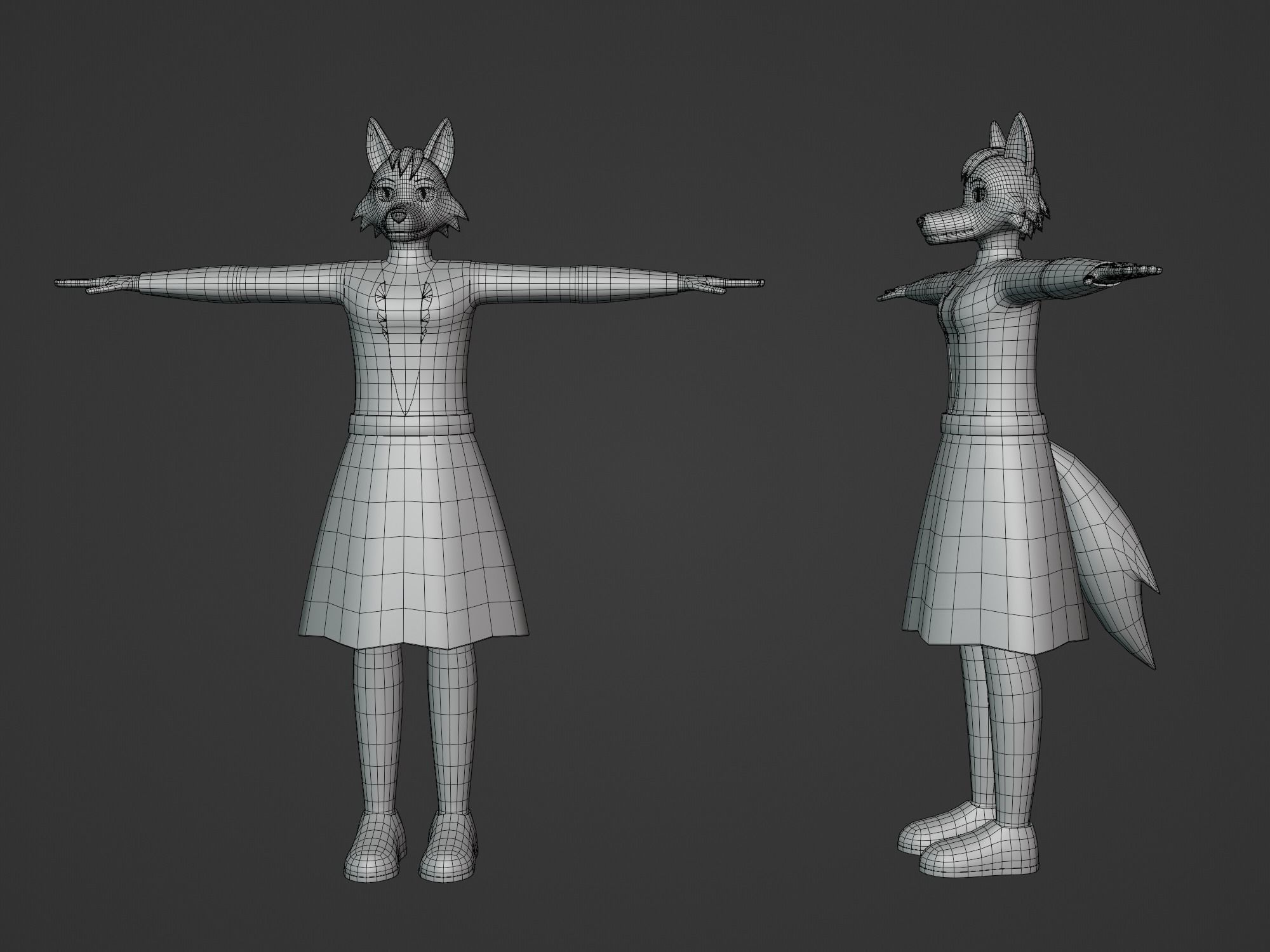 Furry Pride OC - Resumi 3D model | CGTrader