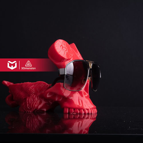 Hellboy Skull Glasses Stand Holder 3D model 3D printable | CGTrader