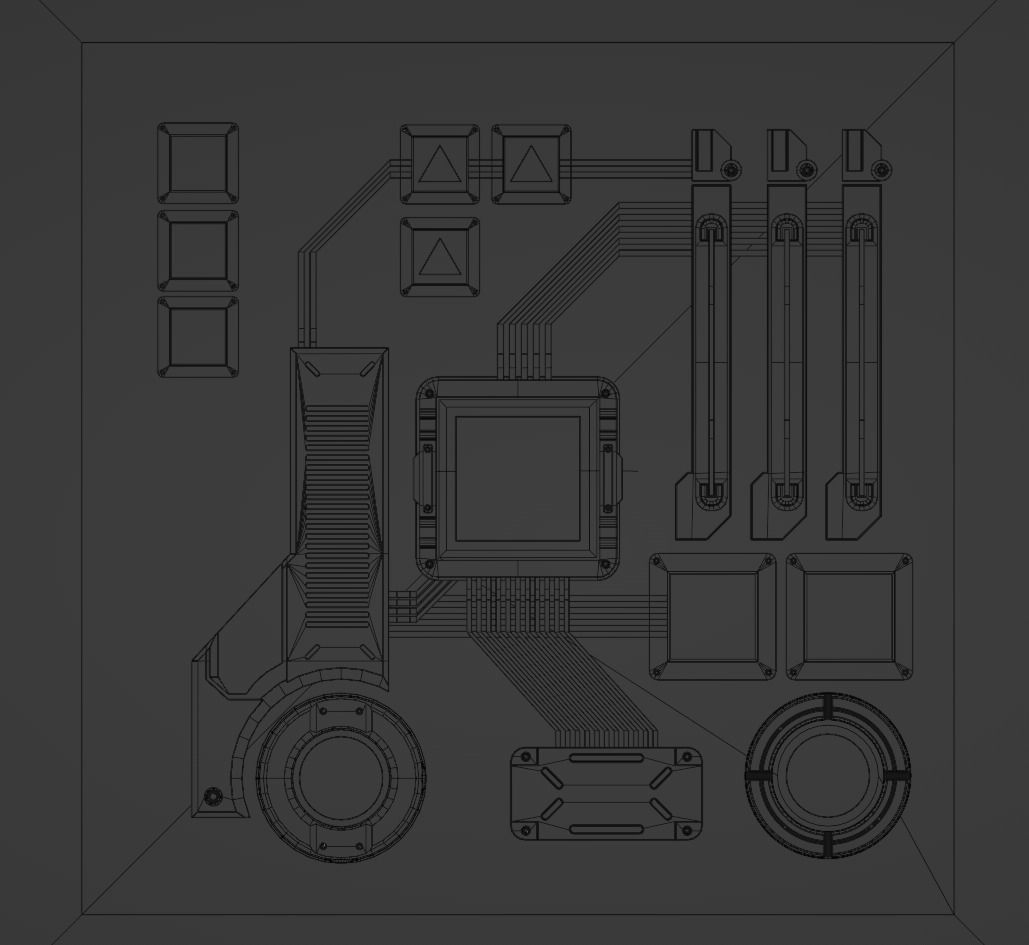 Isometric Motherboard Low-poly 3D model | CGTrader