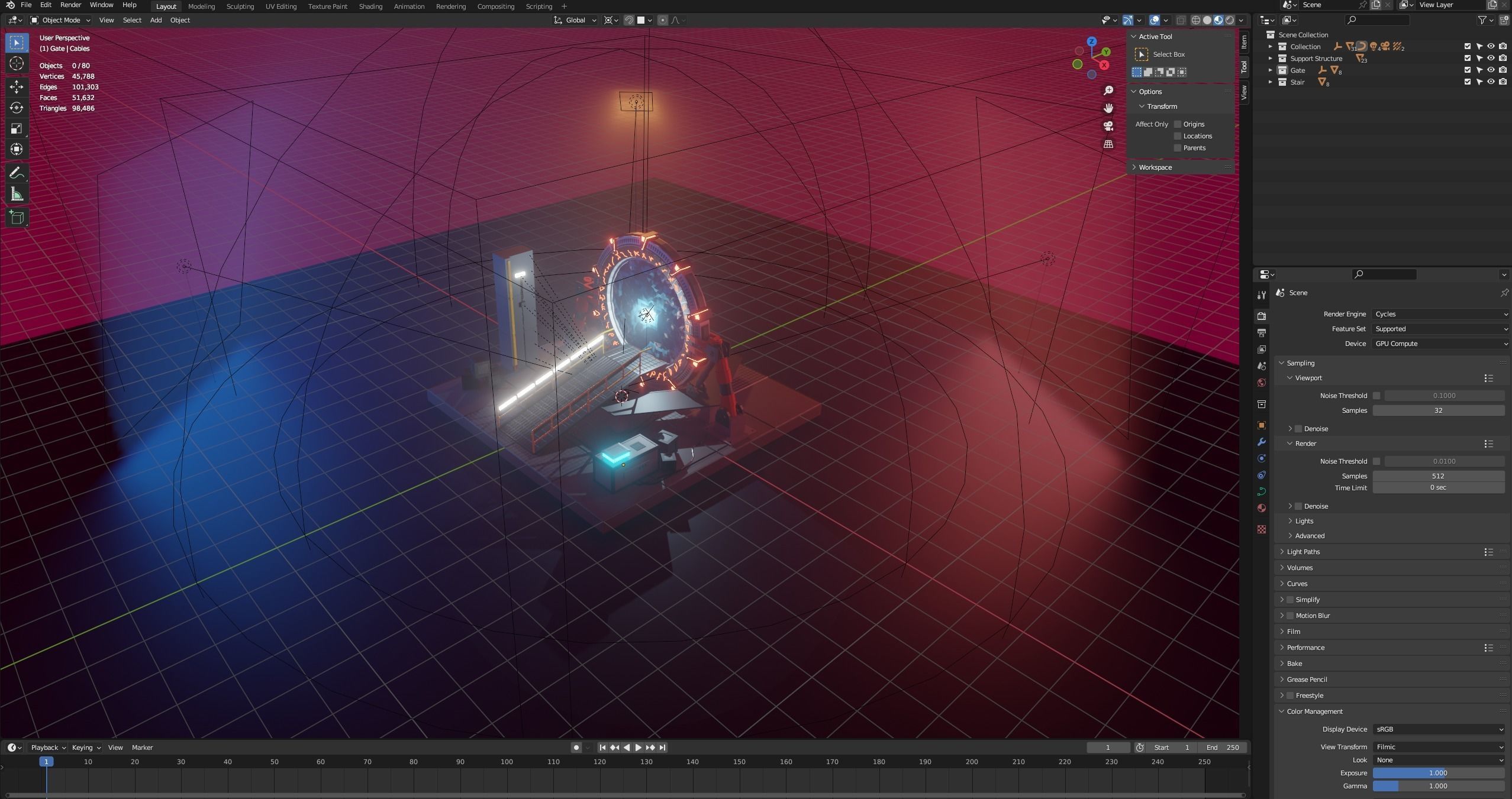Isometric Portal 3D model | CGTrader