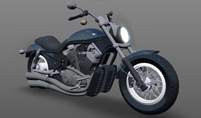 3D model Harley Davidson Bike 3D Model Game Ready Asset VR / AR / low-poly | CGTrader