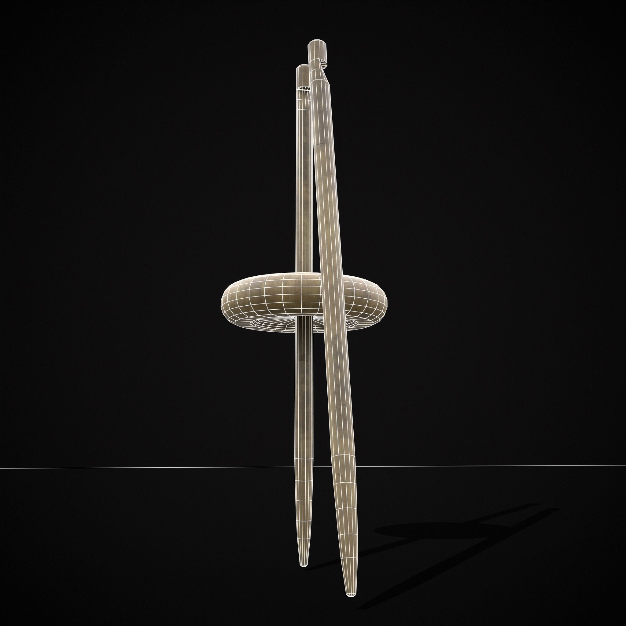 3D model Wooden Whorl Spindle VR / AR / low-poly | CGTrader