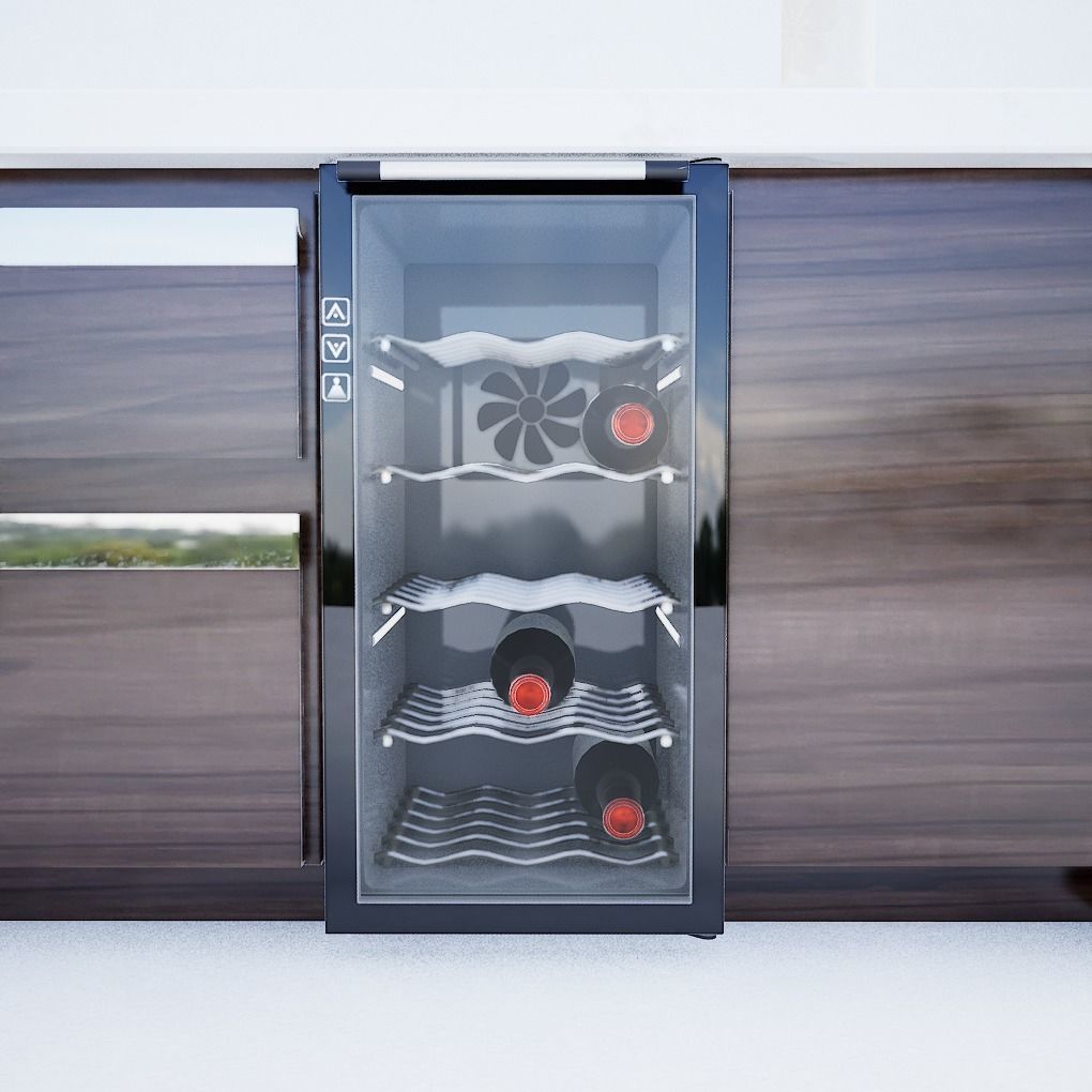 Wine frige free 3D model | CGTrader