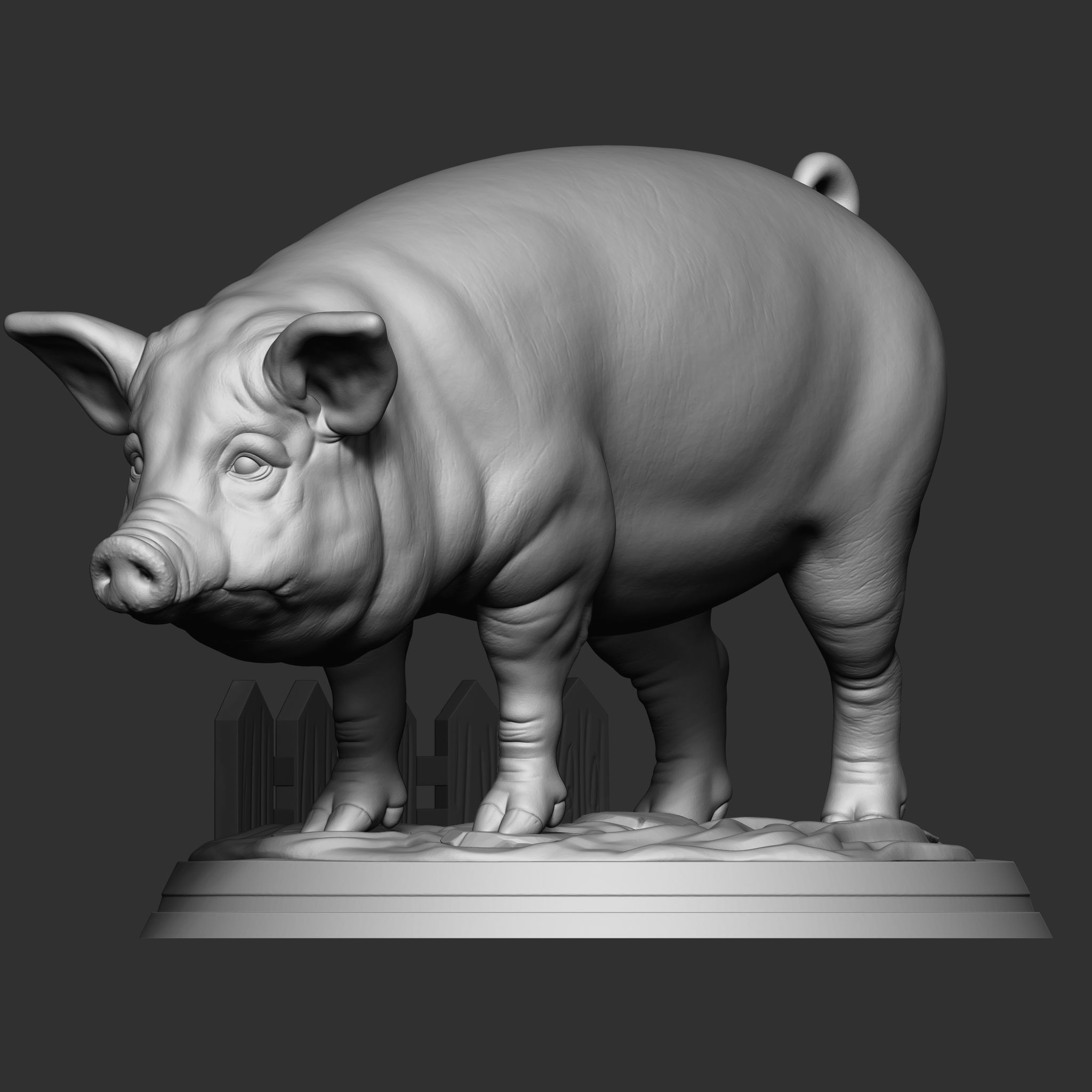 PIG 3d print model free 3D model 3D printable | CGTrader