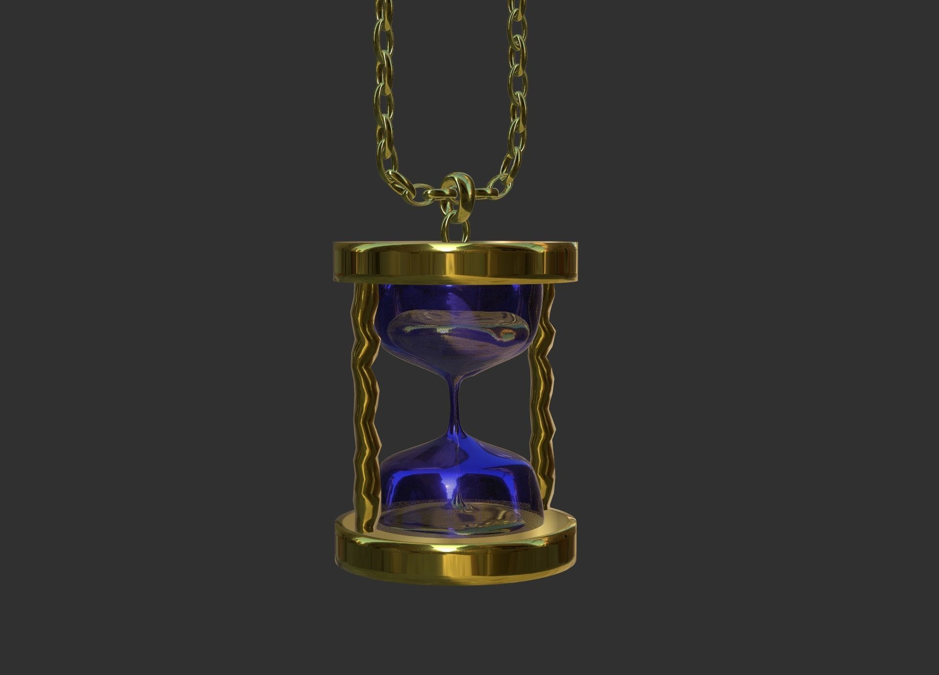 sand wacth pendant 3D model | CGTrader