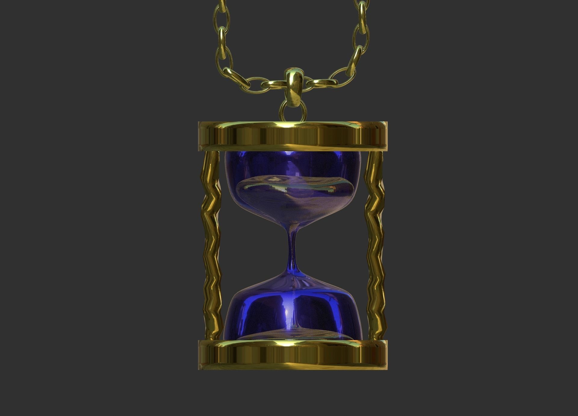 sand wacth pendant 3D model | CGTrader