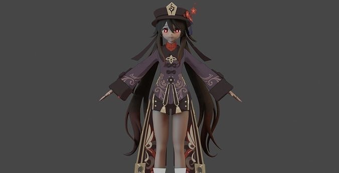 3D model Hu Tao 3D model blender NSFW VR / AR / low-poly | CGTrader
