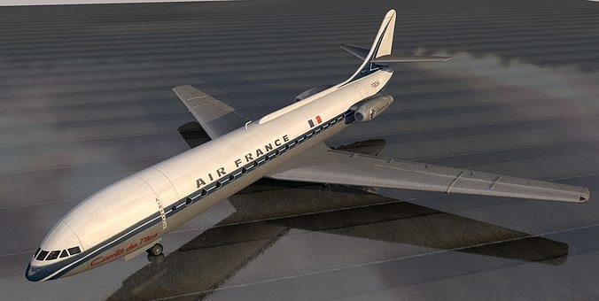 Sud Aviation SE-210 Caravelle III 3D model | CGTrader