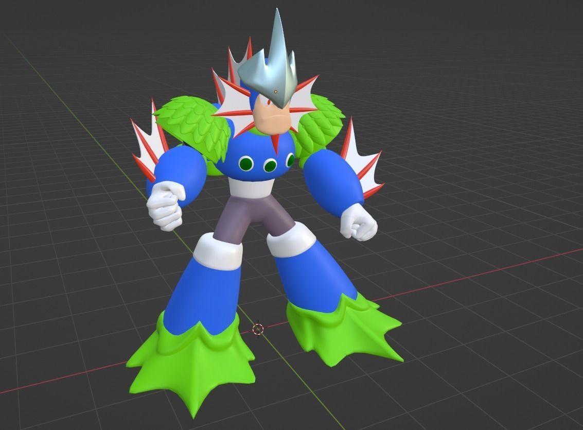 Neptune Mega Man V 3D model rigged | CGTrader