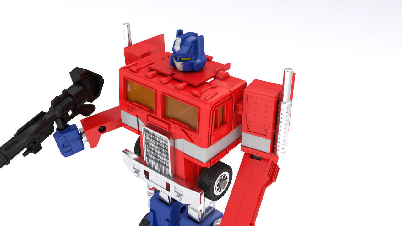 Optimus Prime g1 vintage toy 3D model animated rigged | CGTrader