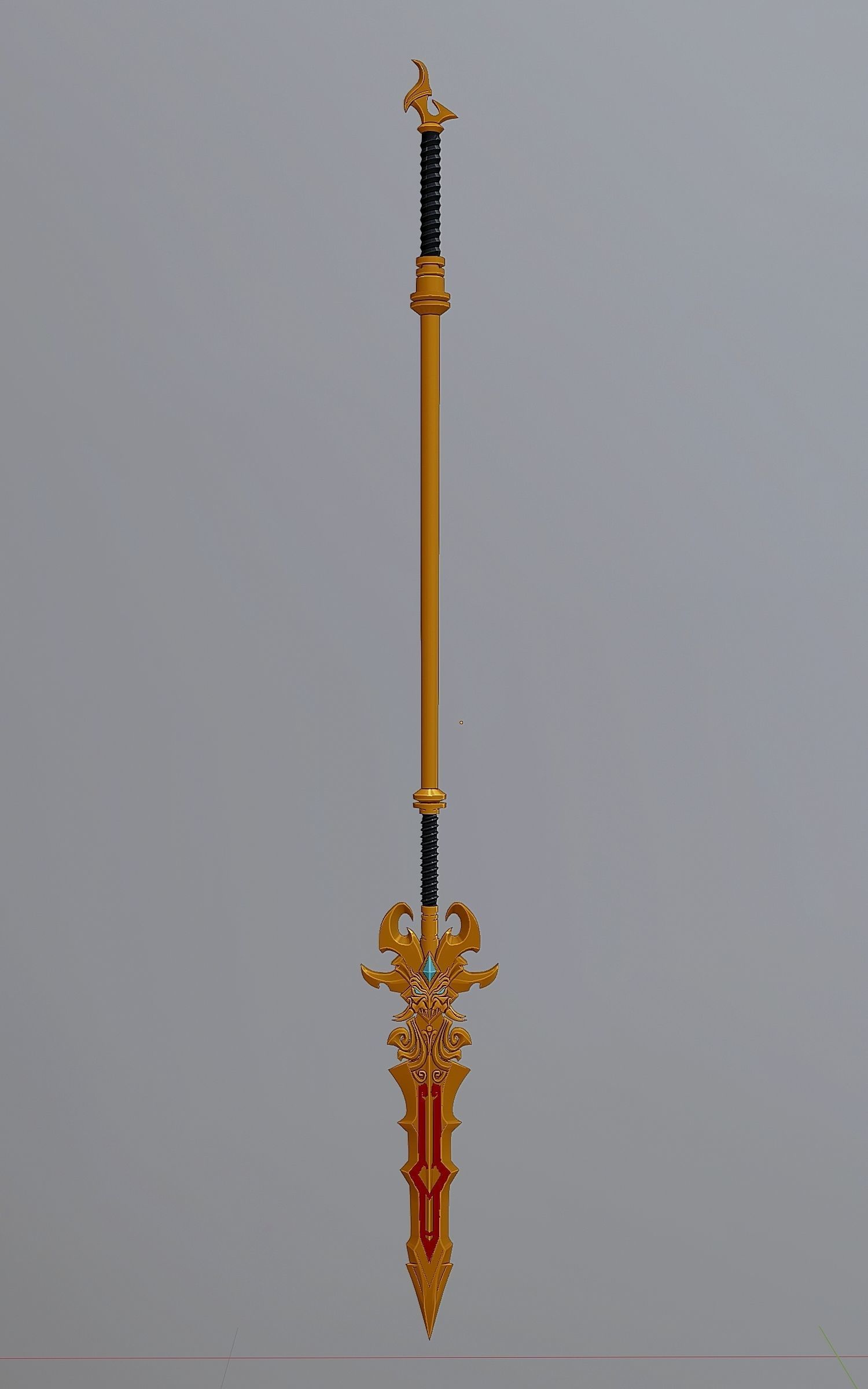 Stylized viking spear 1 3D model | CGTrader