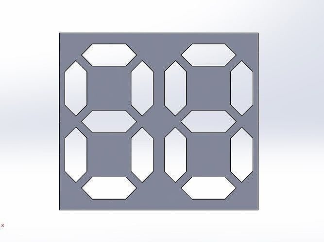 2 DIGIT 7 SEGMENT DISPLAY 3D model 3D printable | CGTrader