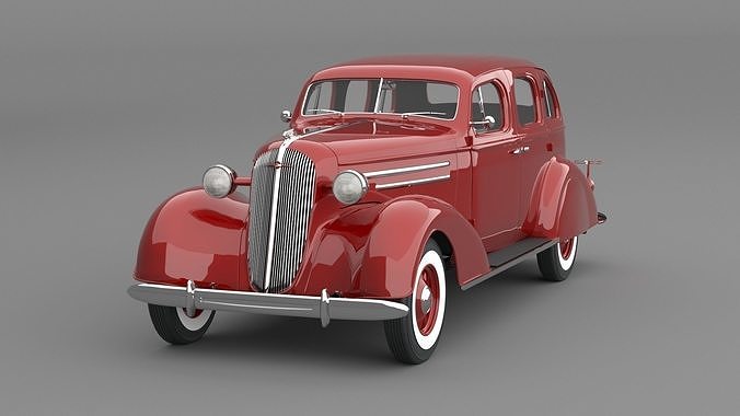 1936 Chevrolet Master De Luxe 4 Door Sports Sedan 3D model | CGTrader