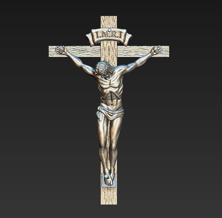 JESUS ON THE CROSS for 3D print 3D model 3D printable | CGTrader