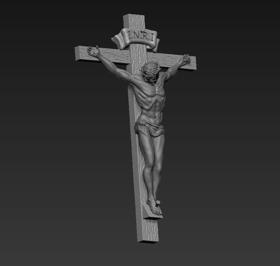 JESUS ON THE CROSS for 3D print 3D model 3D printable | CGTrader