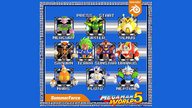 Boss Mega Man V Collection | CGTrader