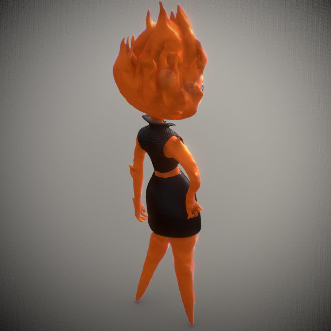 Pixar Elemental Ember Lumen printable 3D model 3D printable | CGTrader