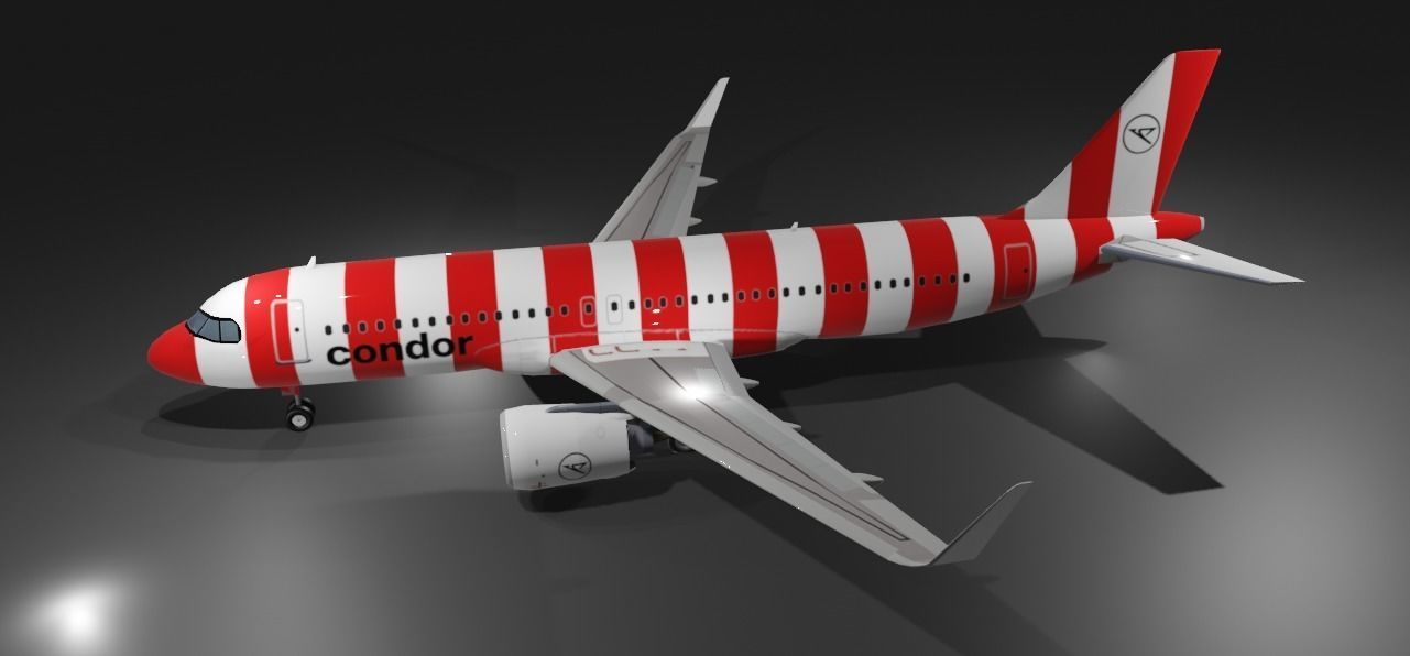 3D model Airbus a320neo multilivery pack 5 liveries VR / AR / low-poly ...