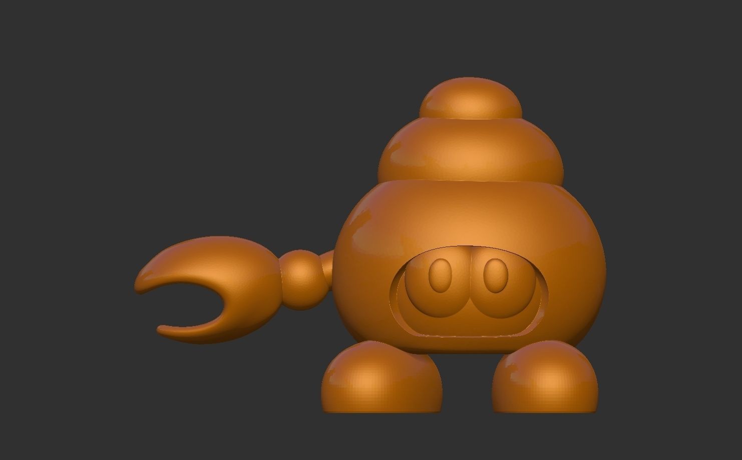 supermario huckit crab 3D model 3D printable | CGTrader