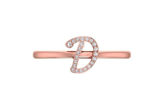 Initial D Alphabet Ring 3dm STL OBJ FBX Render Details 3D model 3D ...