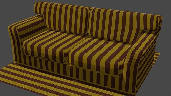 3D model Sofa - multiple colour textures - make your own colour VR / AR ...