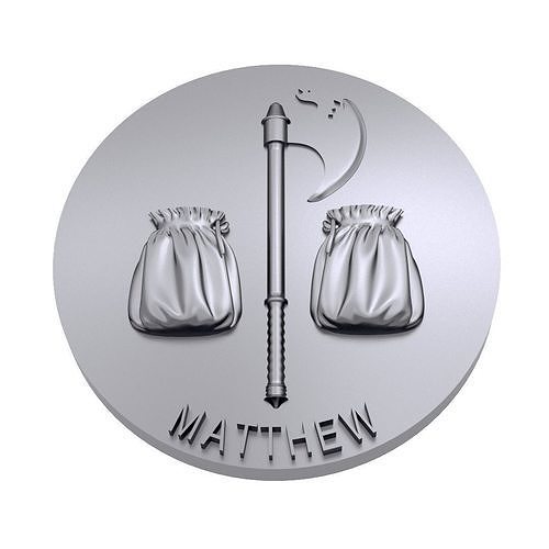 Symbols of the Apostles - MATTHEW 3D model | CGTrader