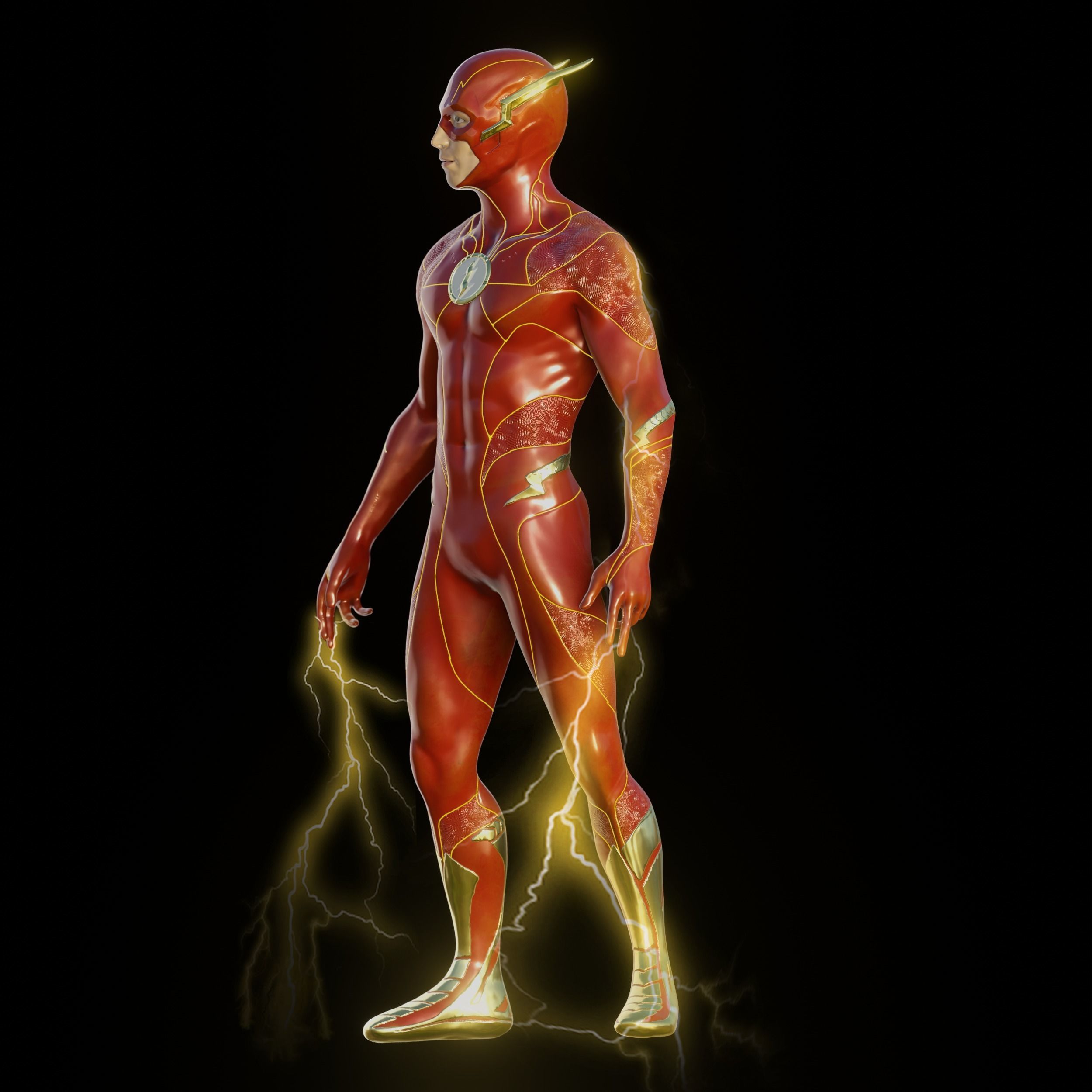 3D model The Flash VR / AR / low-poly | CGTrader