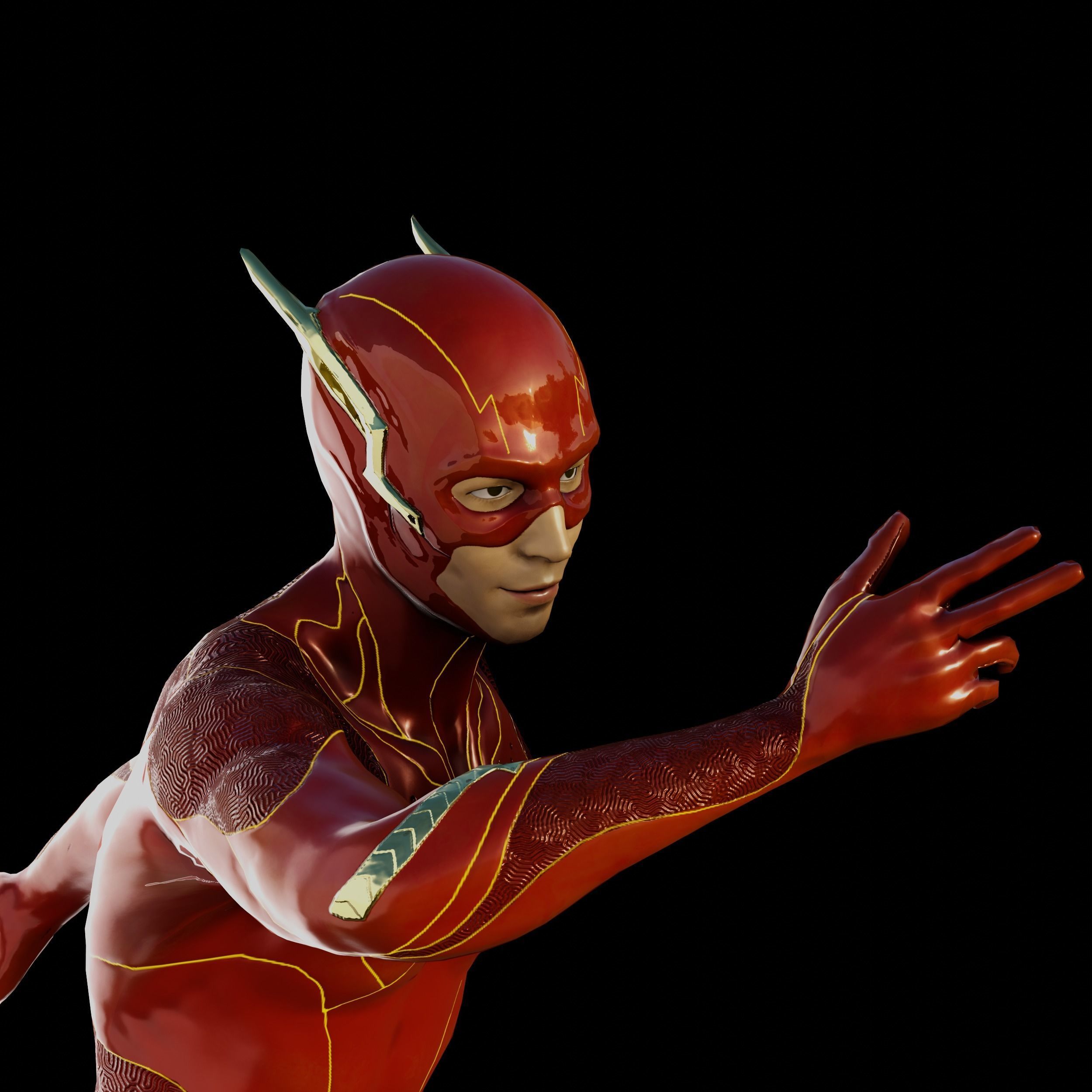3D model The Flash VR / AR / low-poly | CGTrader