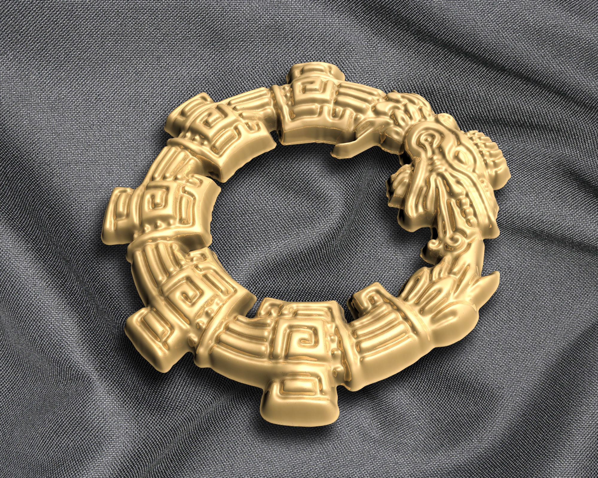 Ancient Griffin Snake dragon without hook 3D model 3D printable | CGTrader