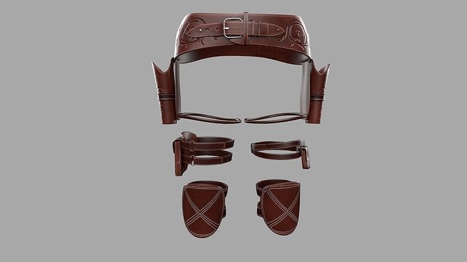 gaming character belt 3D model | CGTrader