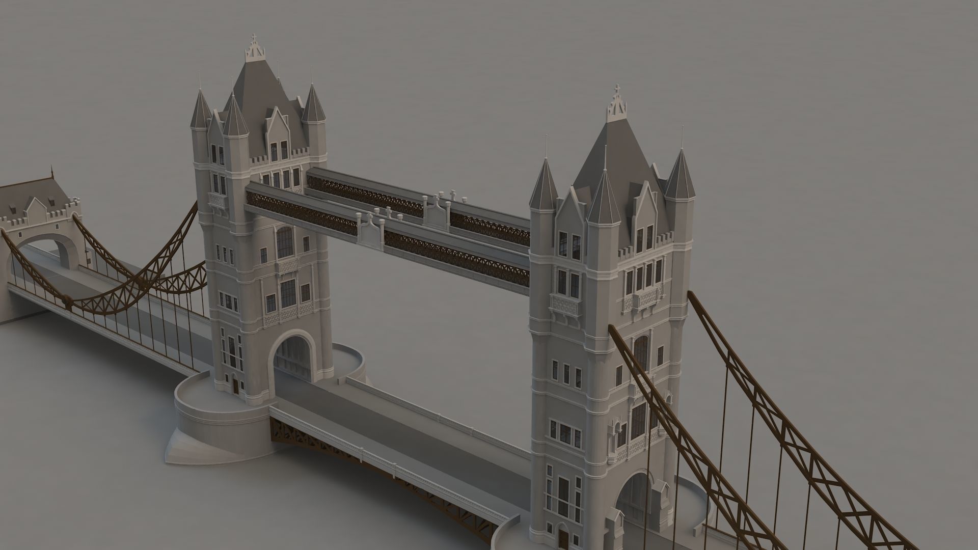 3D model tower bridge VR / AR / low-poly | CGTrader