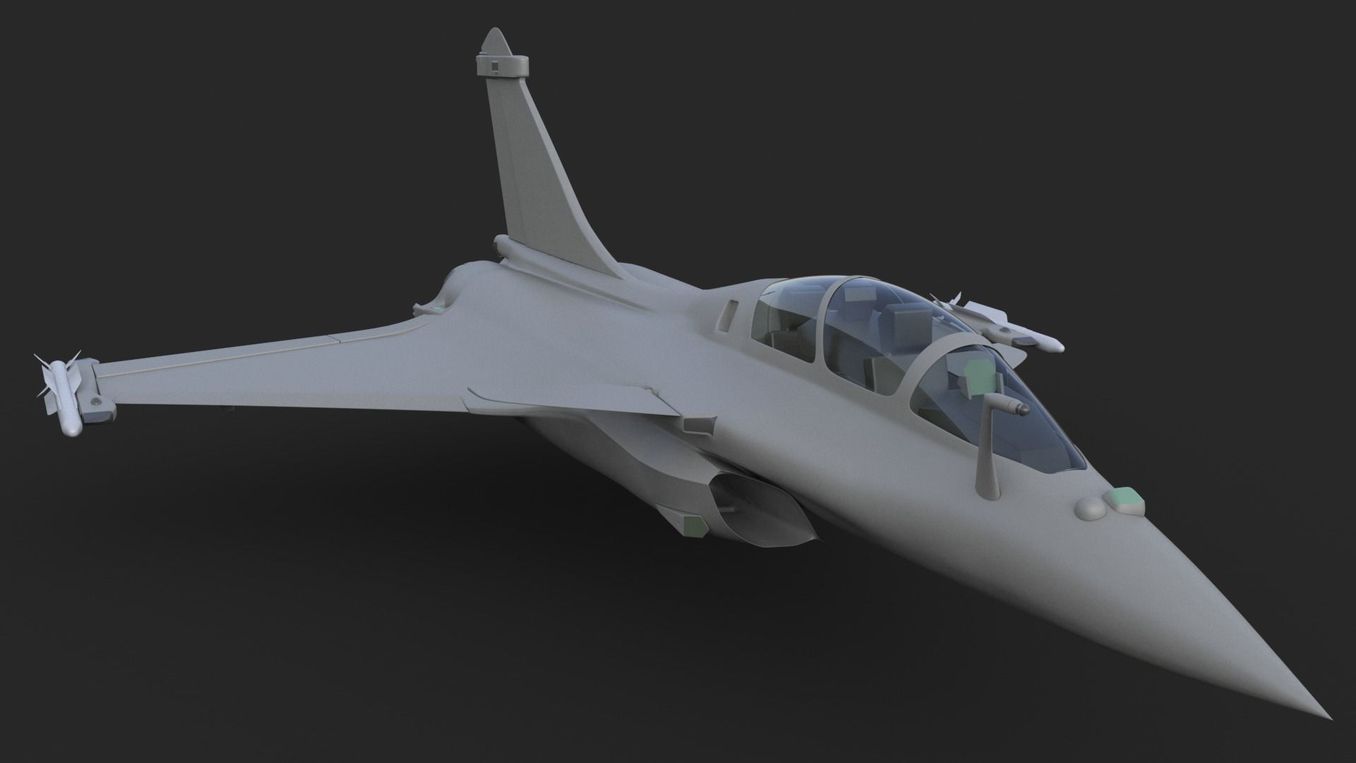 Aircraft Rafaele B Fly Clay 3D model | CGTrader
