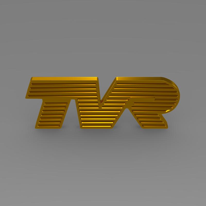 Tvr Logo 3D model | CGTrader