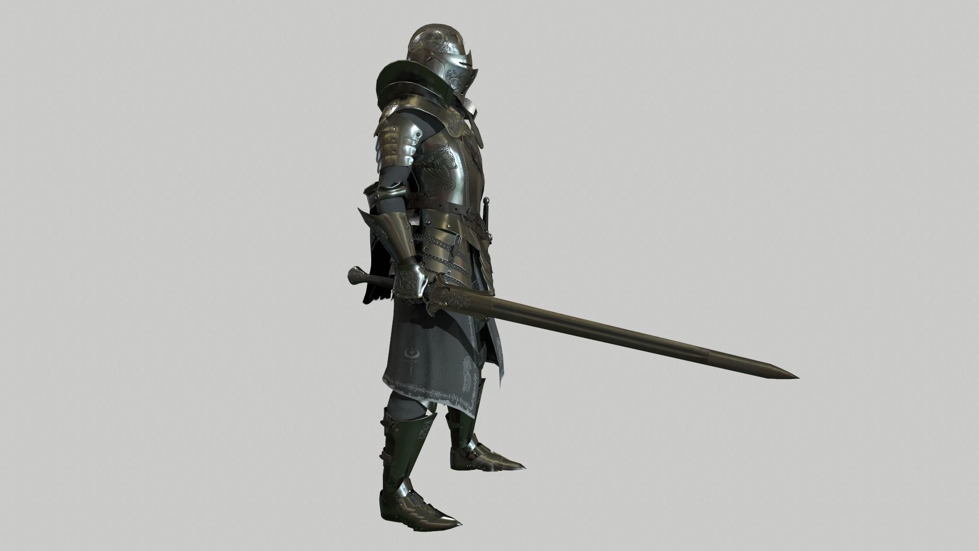 3D model Knight VR / AR / low-poly | CGTrader