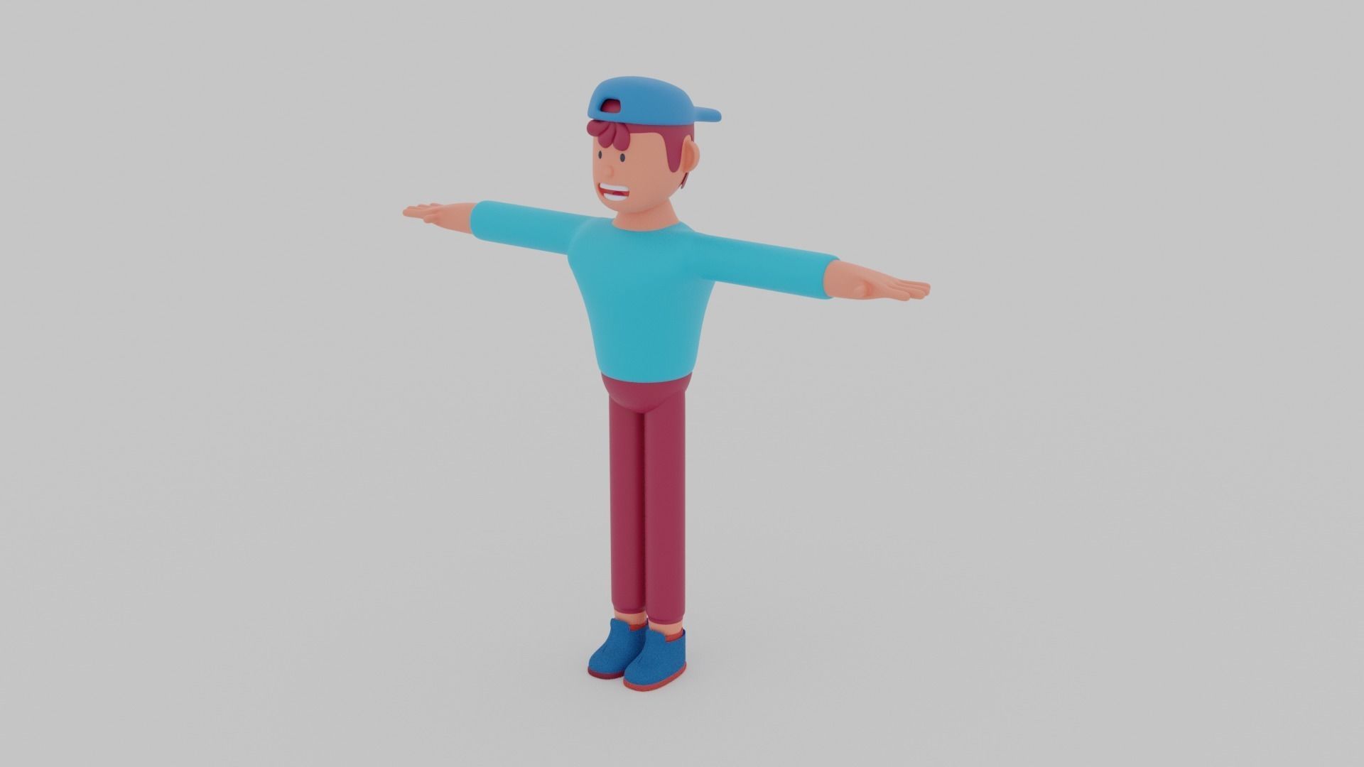 stylized male character 3D model rigged | CGTrader