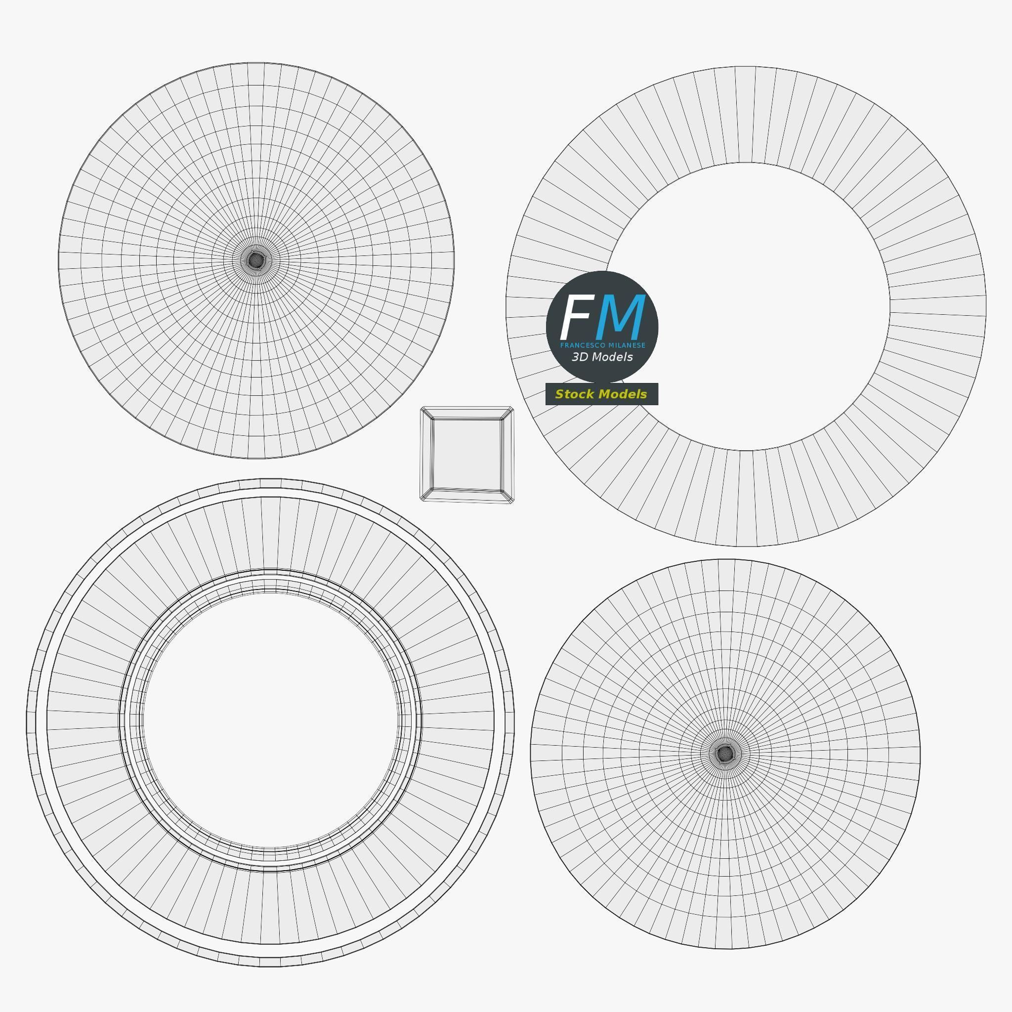 Recessed LED ceiling spotlight 3D model | CGTrader