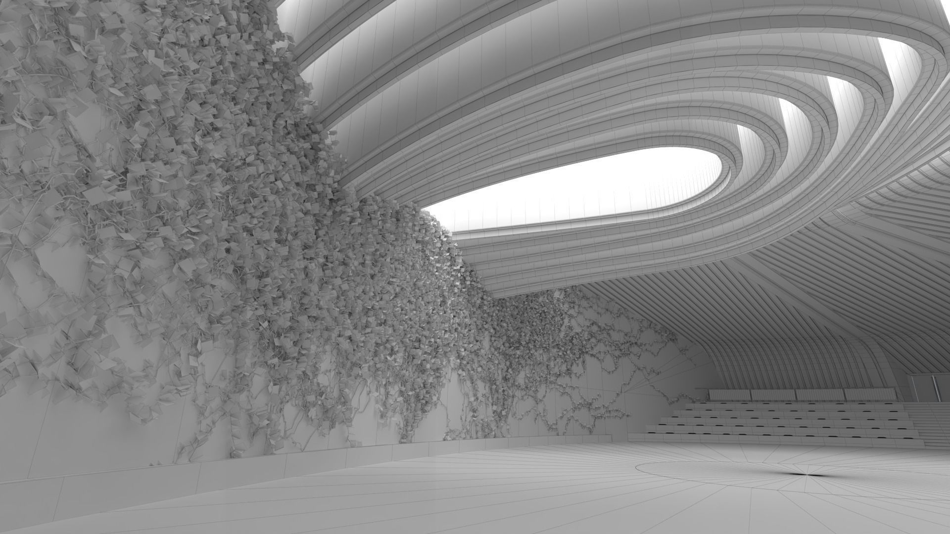 3D model Forum Hall VR / AR / low-poly | CGTrader