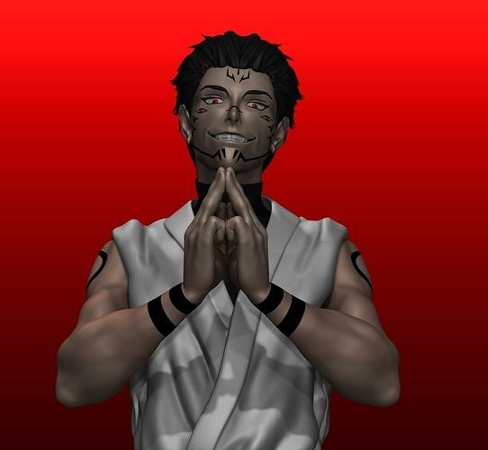 SUKUNA - JUJUTSU KAISEN 3D model 3D printable | CGTrader