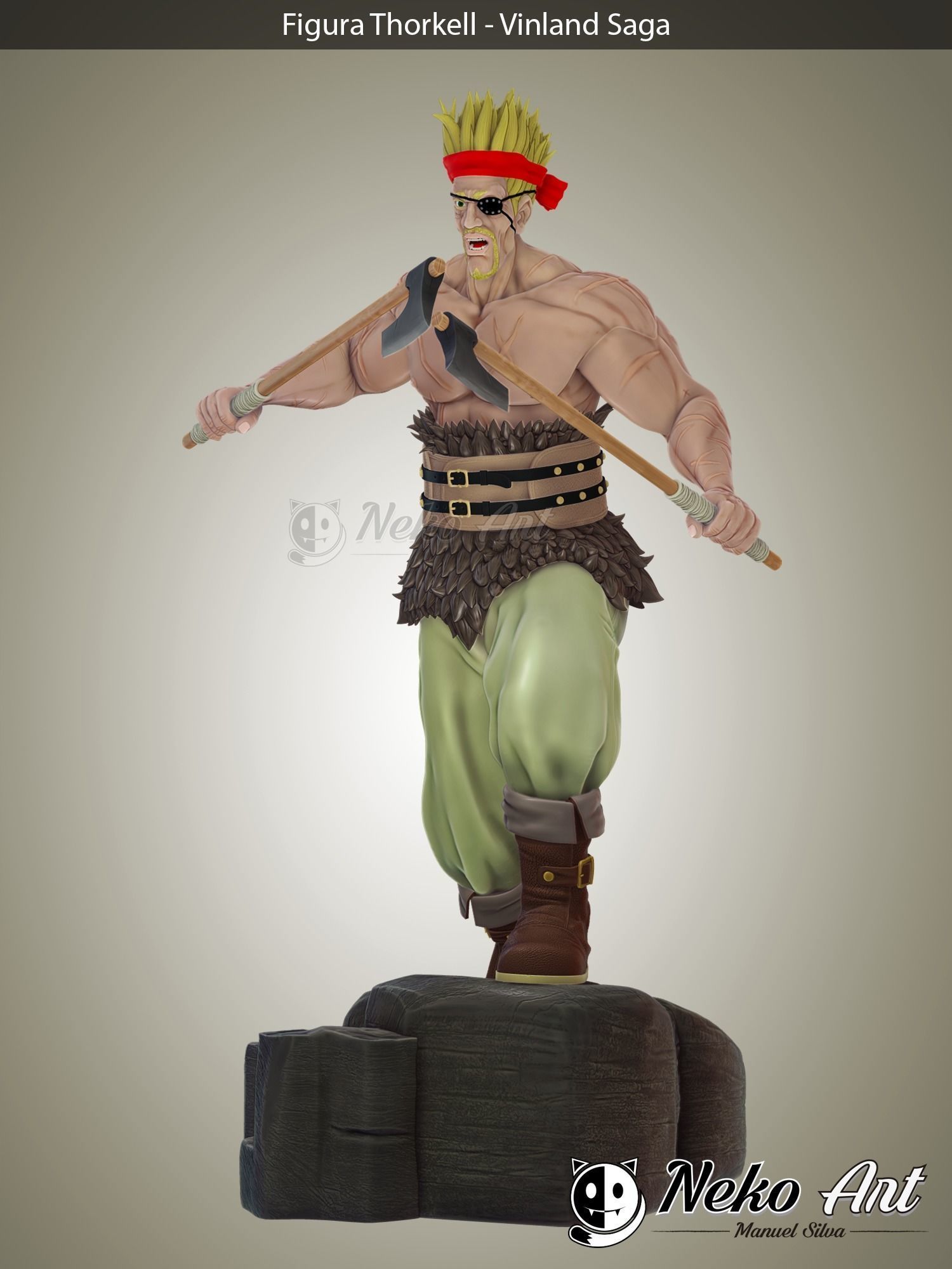 Thorkell - Vinland Saga 3D model 3D printable | CGTrader