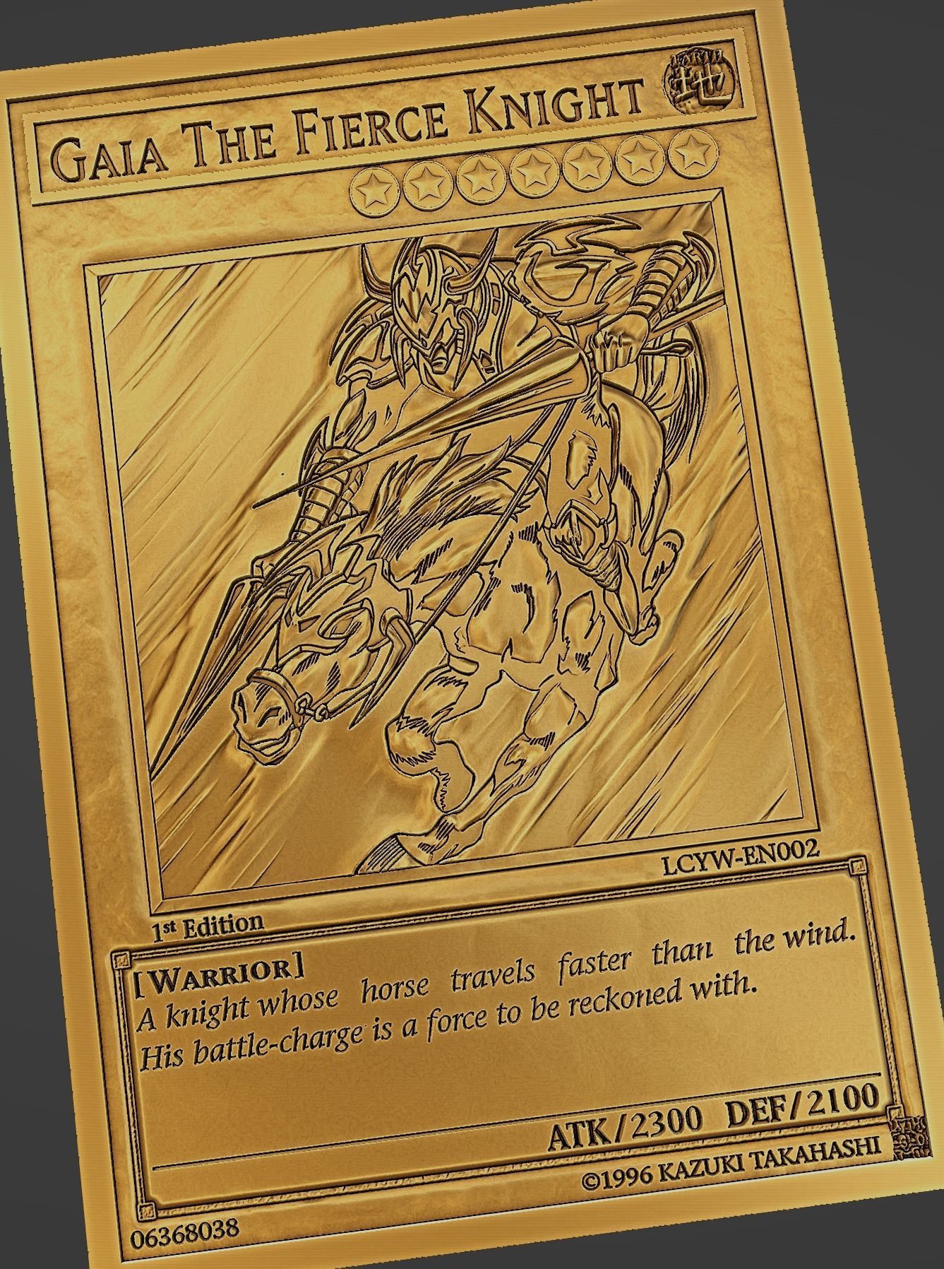 gaia the fierce knight - yugioh 3D model 3D printable | CGTrader